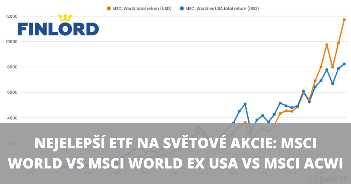 Nejlepší ETF: MSCI World vs MSCI World ex USA vs MSCI ACWI - Finlord